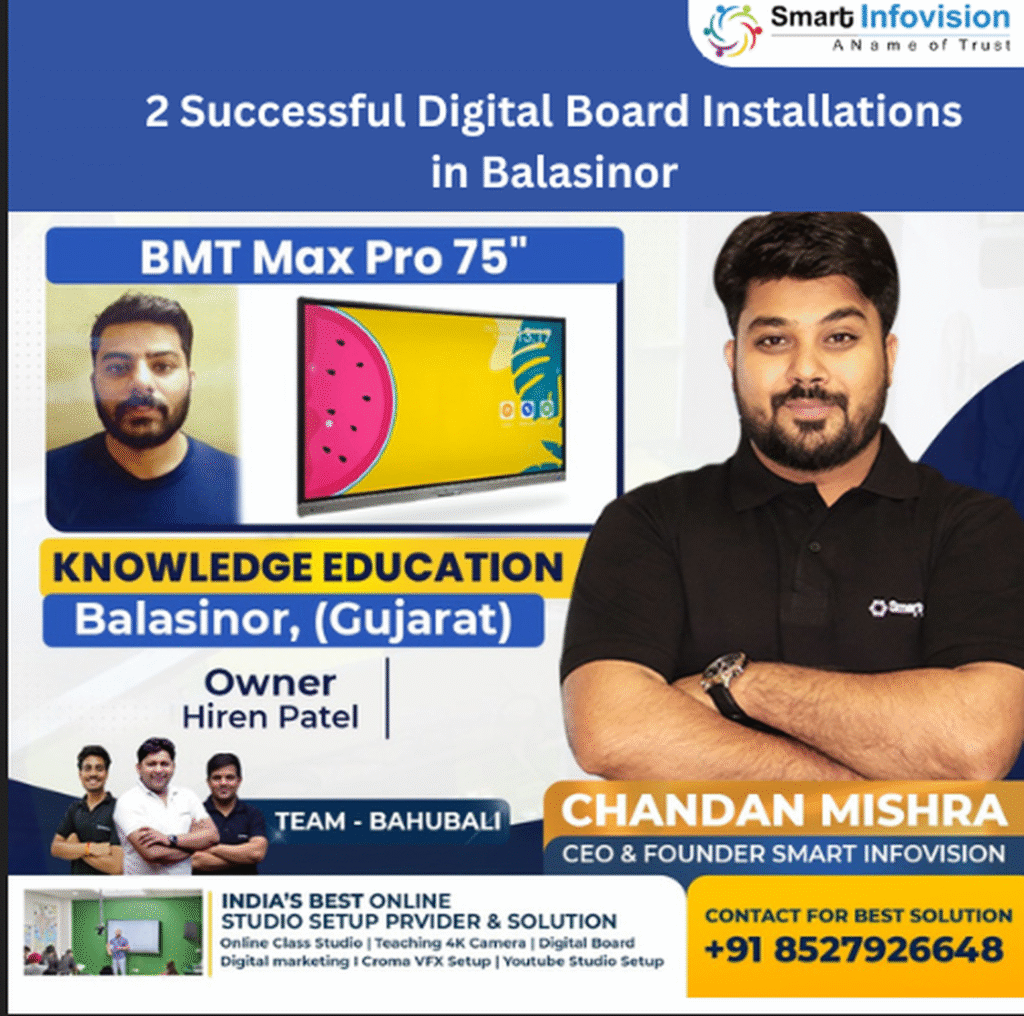 2 Successful Digital Board Installations in Balasinor | Smart Board ...