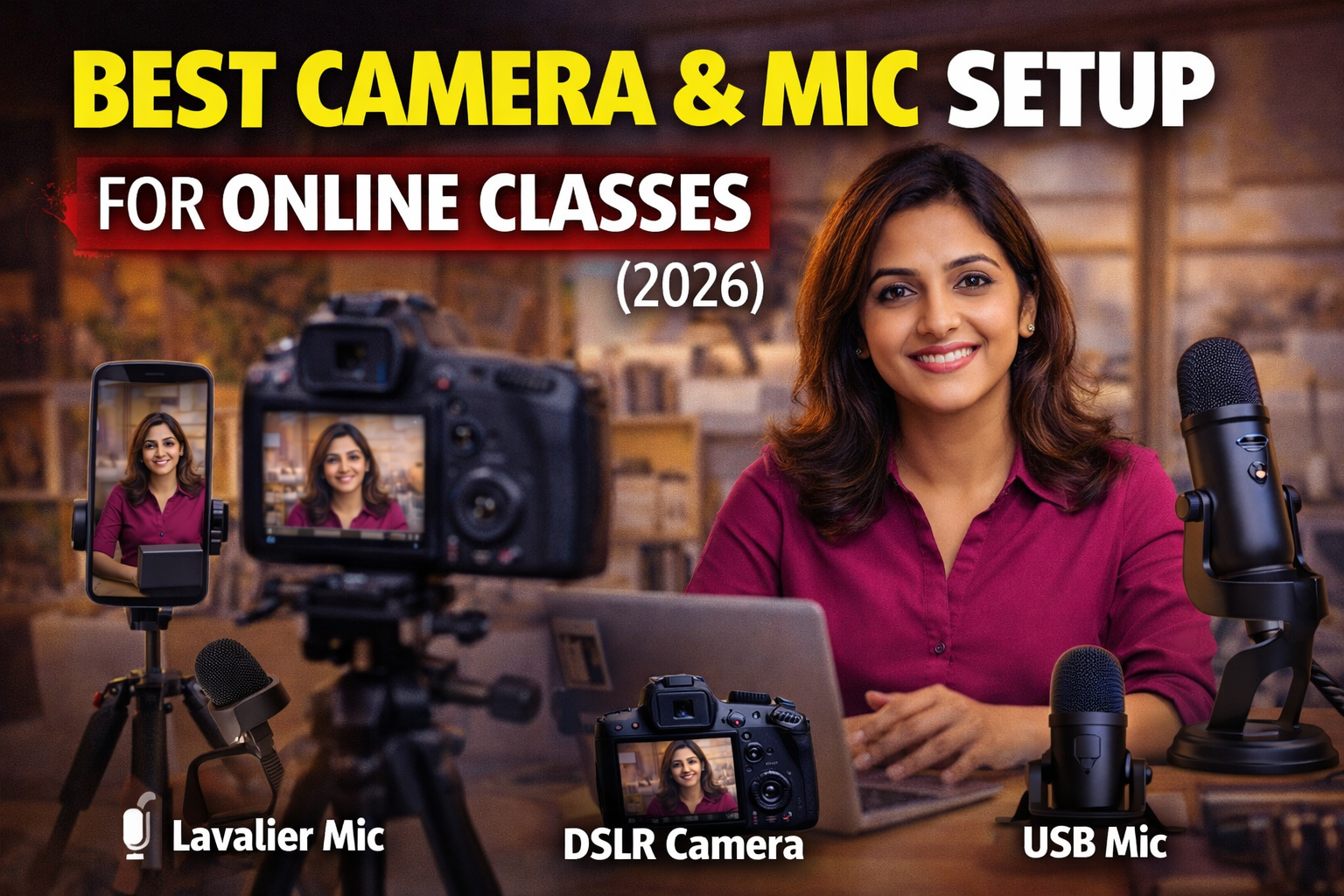Best Camera & Mic Setup for Online Classes (2026) | Complete Guide for ...